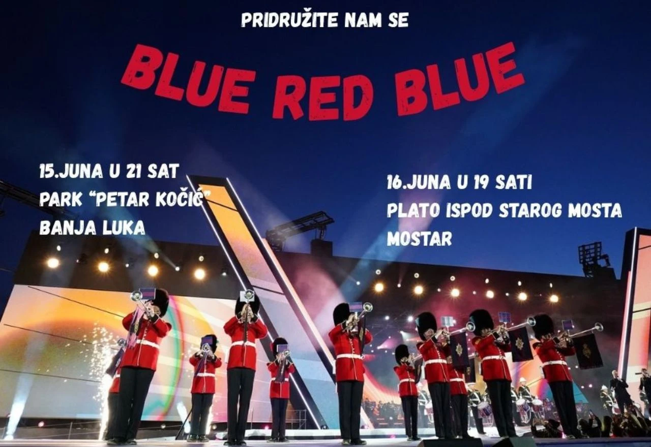 Britanski vojni bend Blue Red Blue nastupiti će ispod Starog mosta