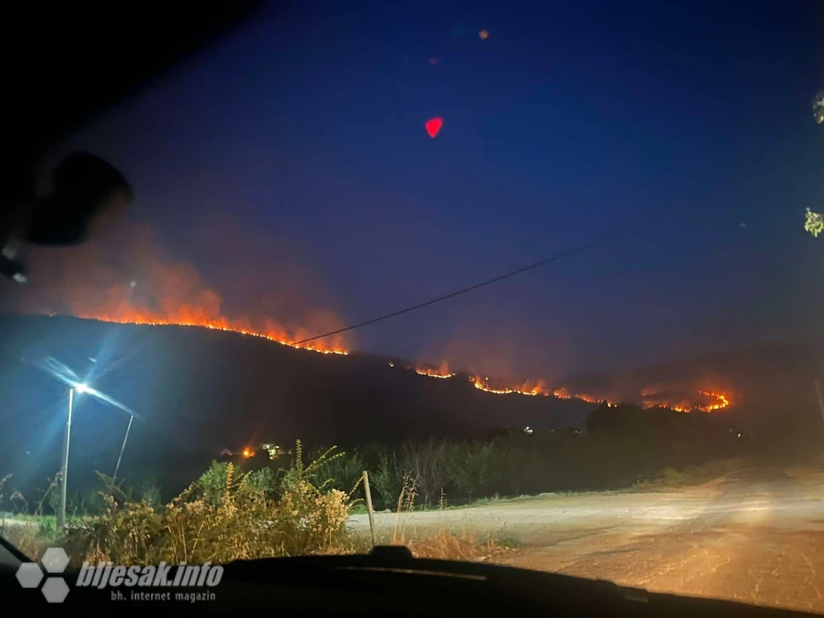 FOTO/VIDEO | Požar se širi prema vrelu Bunice i Malom Polju